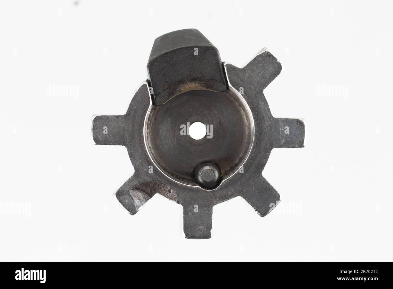 5.56 mm Assault Rifle Bolt isolated on white background Stock Photo - Alamy