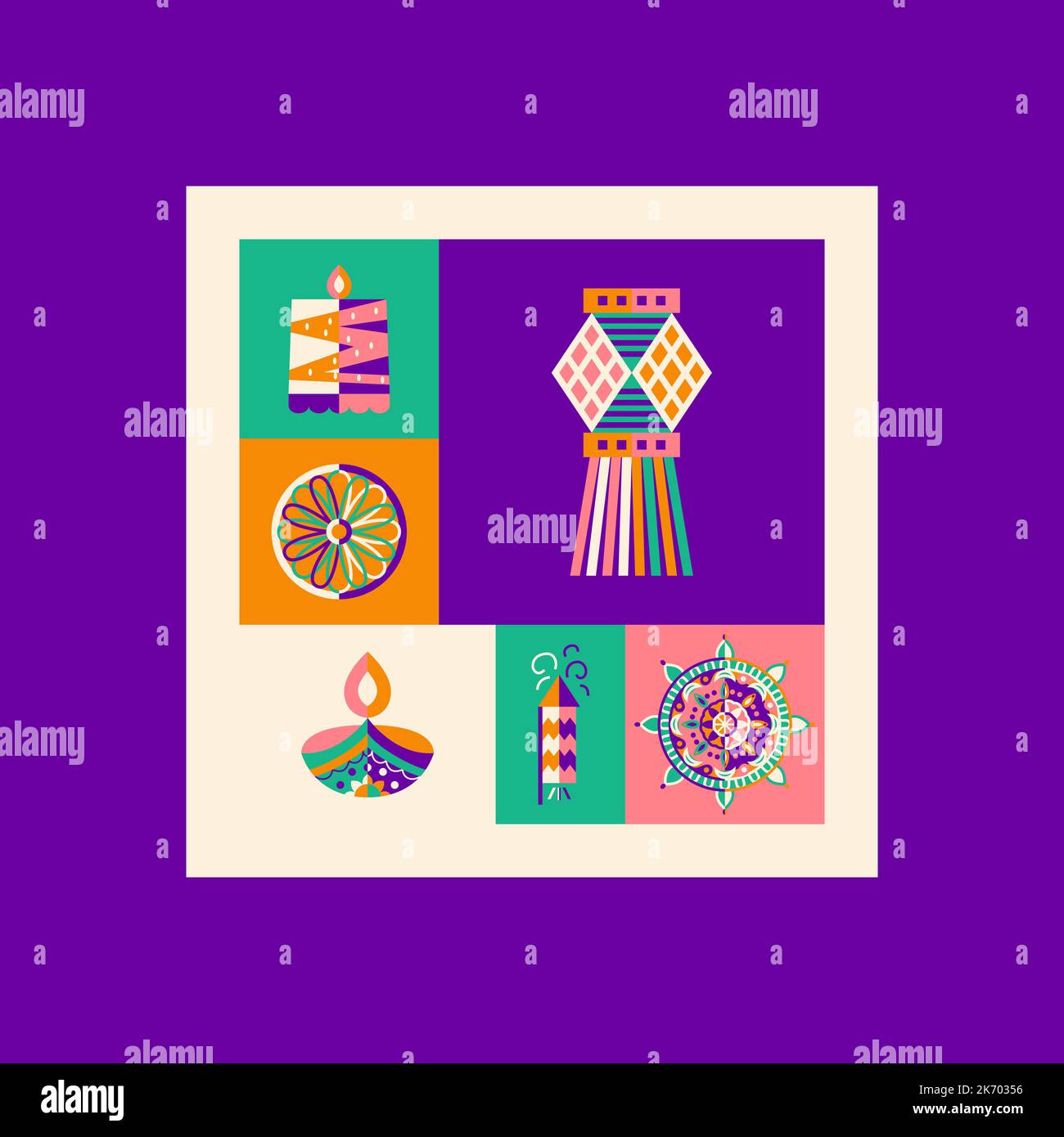 Diwali celebration lantern Stock Vector Images - Alamy