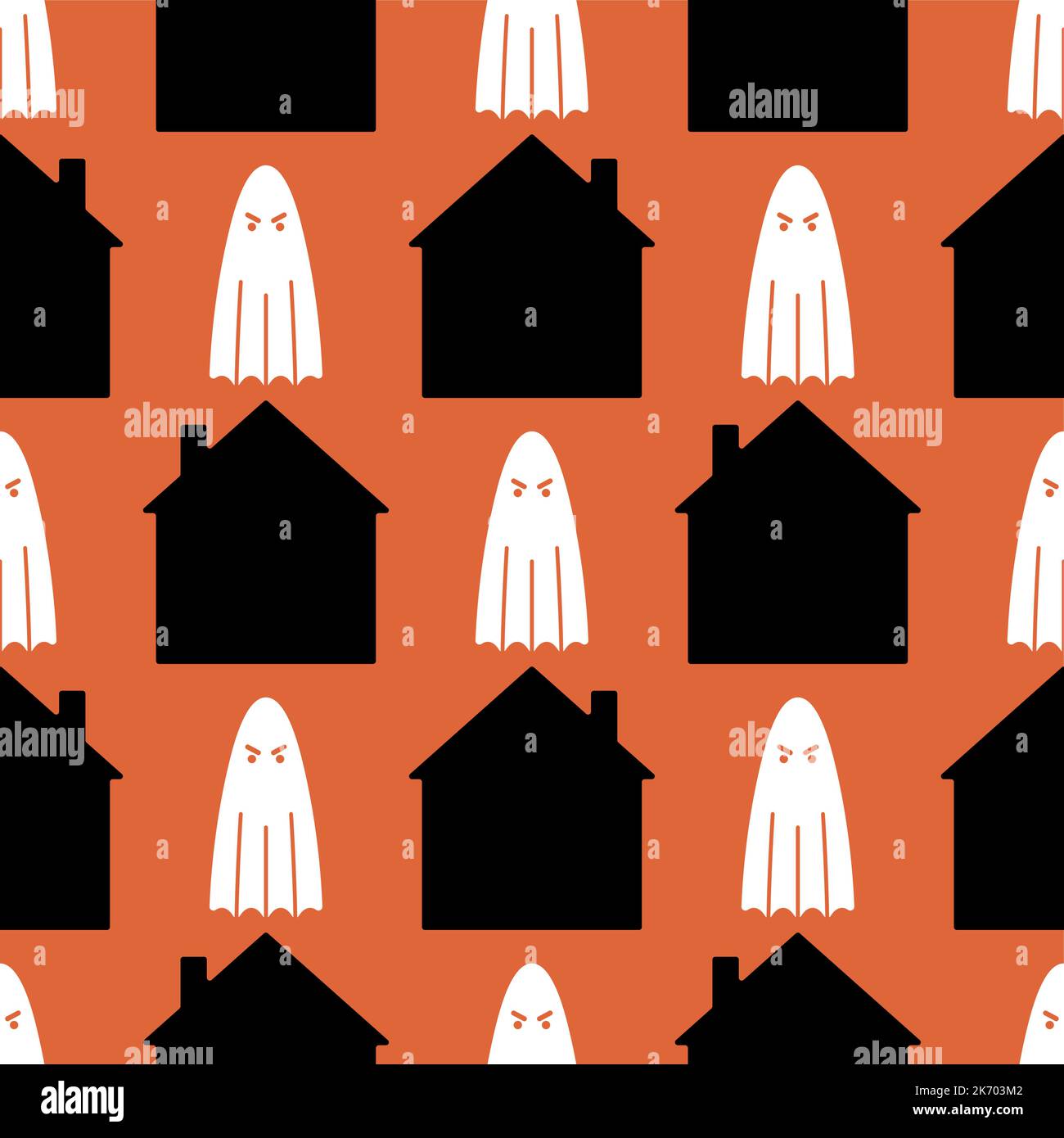 Cartoon house in halloween Cut Out Stock Images & Pictures - Alamy