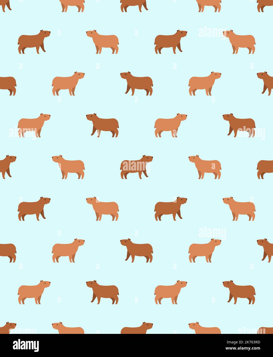 Capybara Pattern seamless. guinea pig Background. Baby fabric texture ...