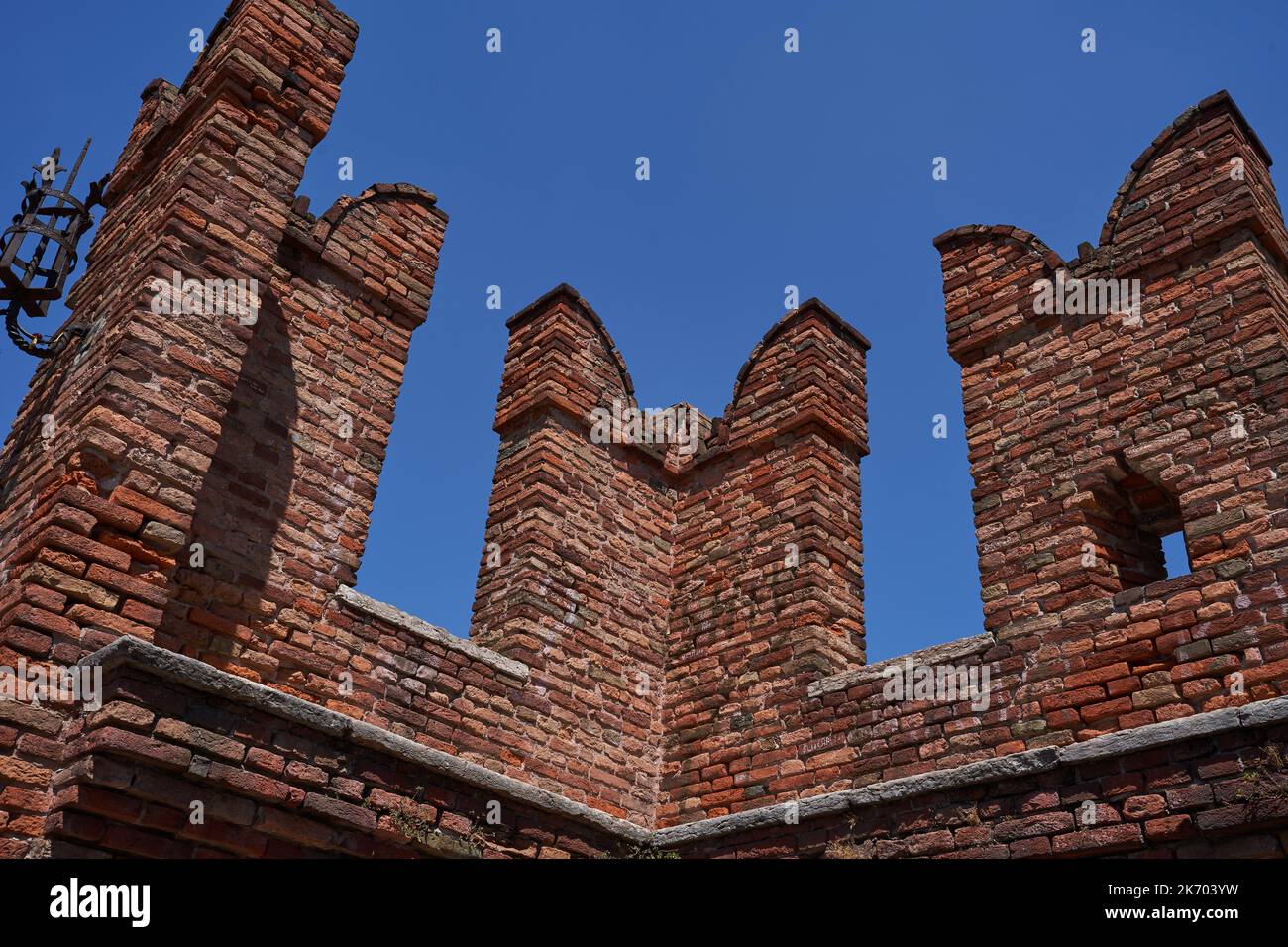 View of the Castel Vecchio Bridge (or Scaliger Bridge) connected to ...