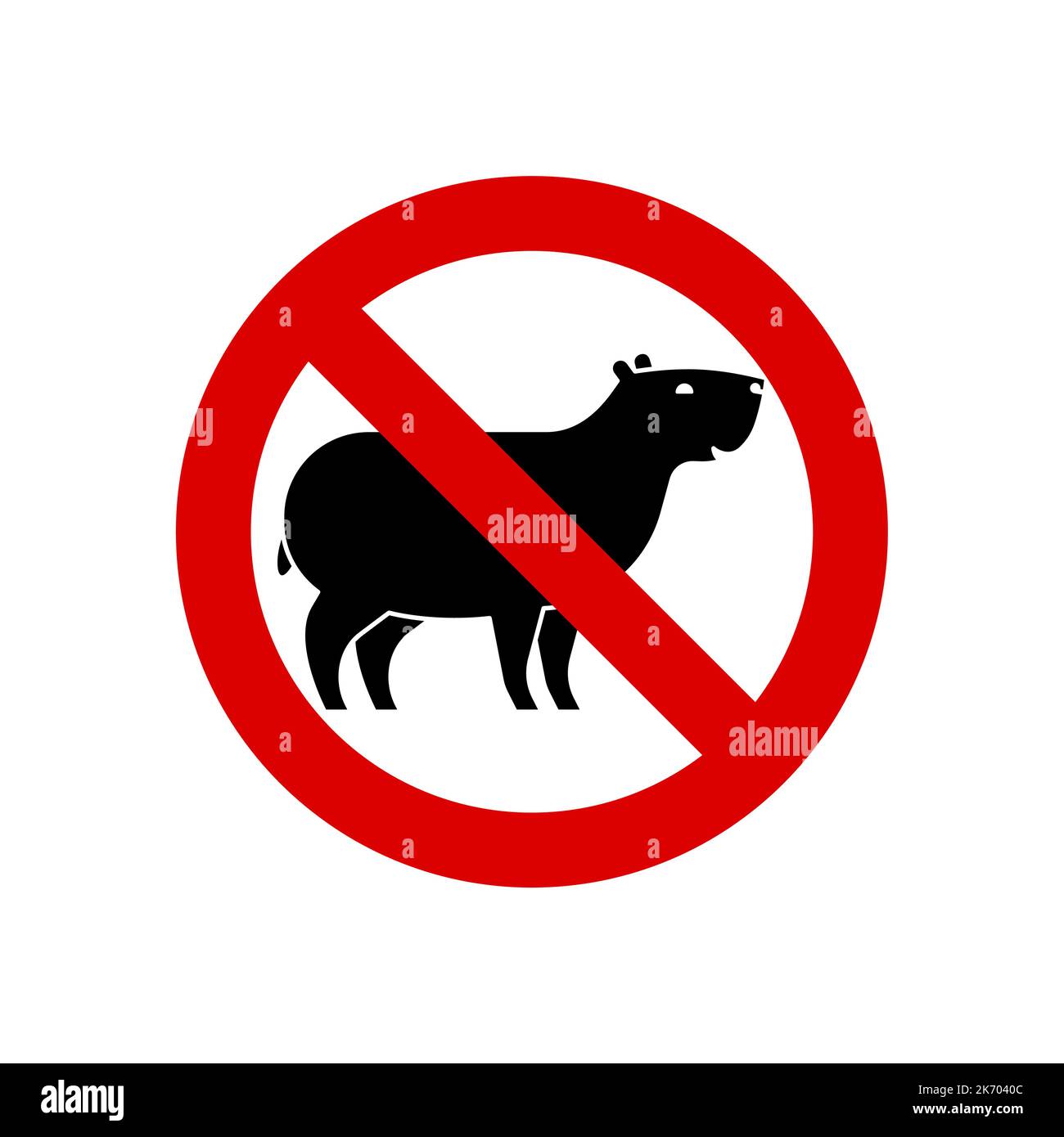 Prohibiting sign line icon Stock Vector Images - Alamy