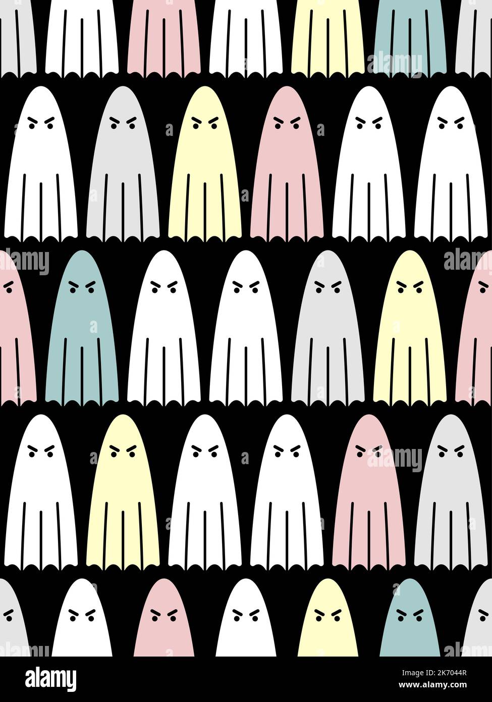 Ghost Pattern seamless. spook Background. halloween texture Stock ...