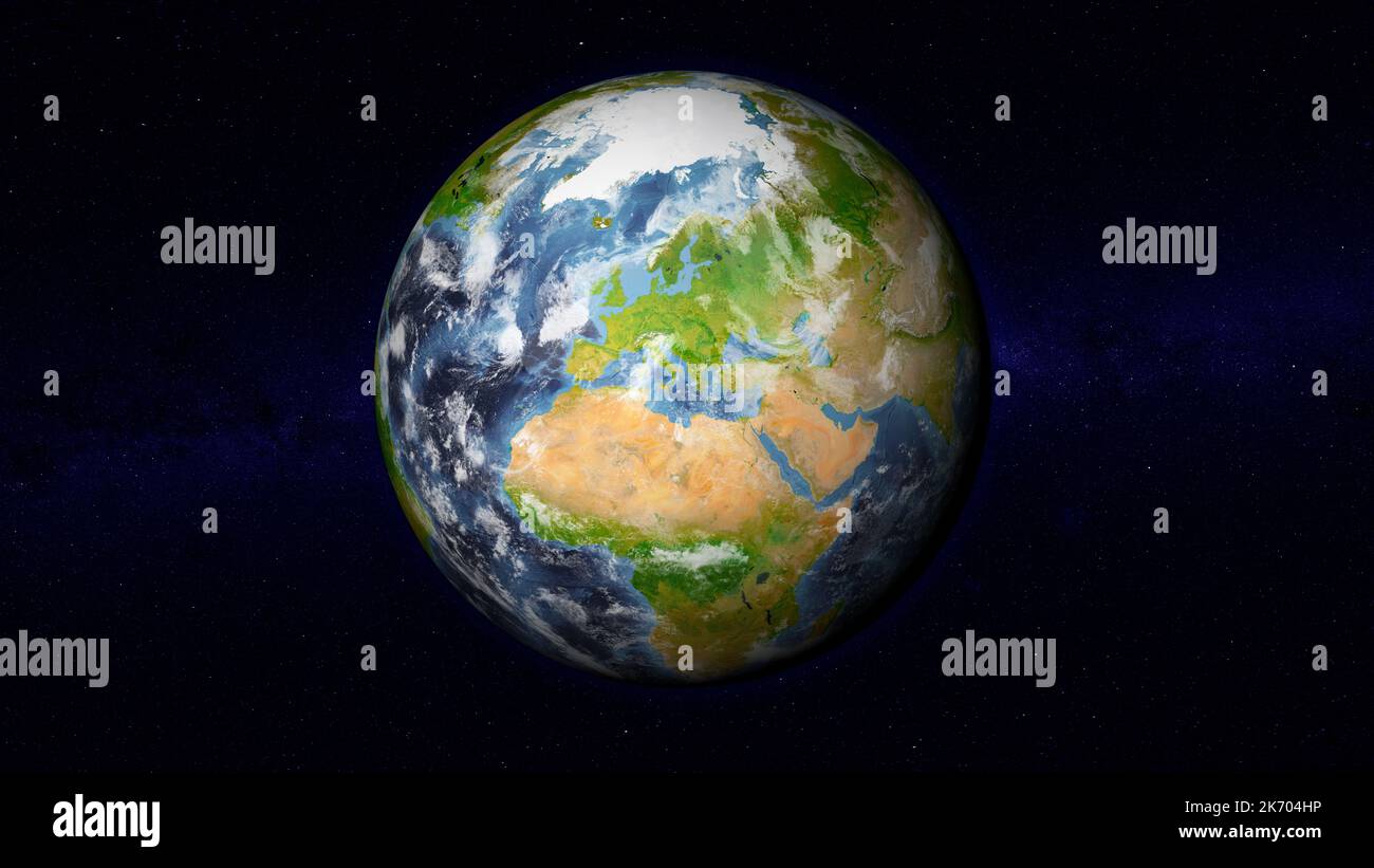 Earth render focused on america hi-res stock photography and images - Alamy