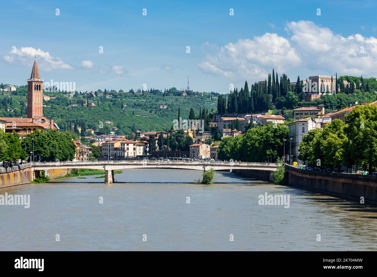 Images of Verona, Italy, captured during a recent edition of the Giro d ...