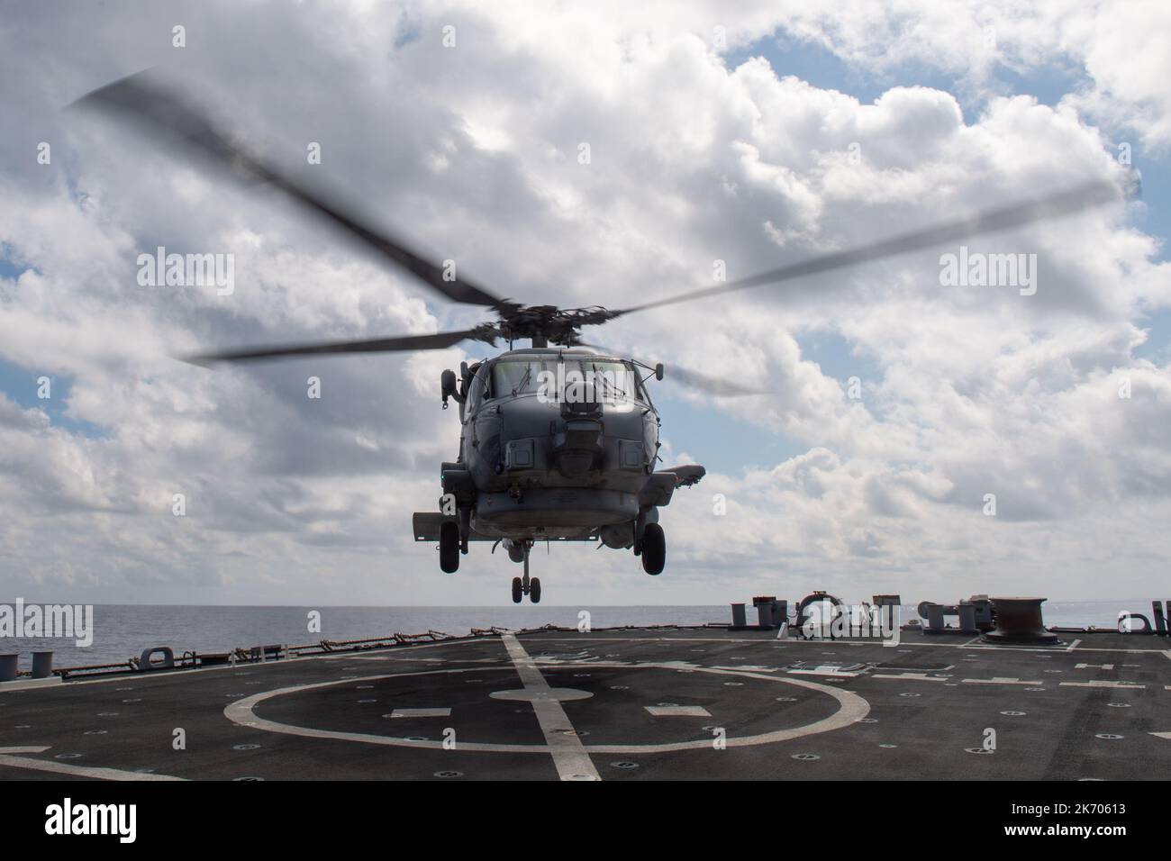 221015-N-SN516-1167 PACIFIC OCEAN (Oct. 15, 2022) A U.S. Navy MH-60R ...
