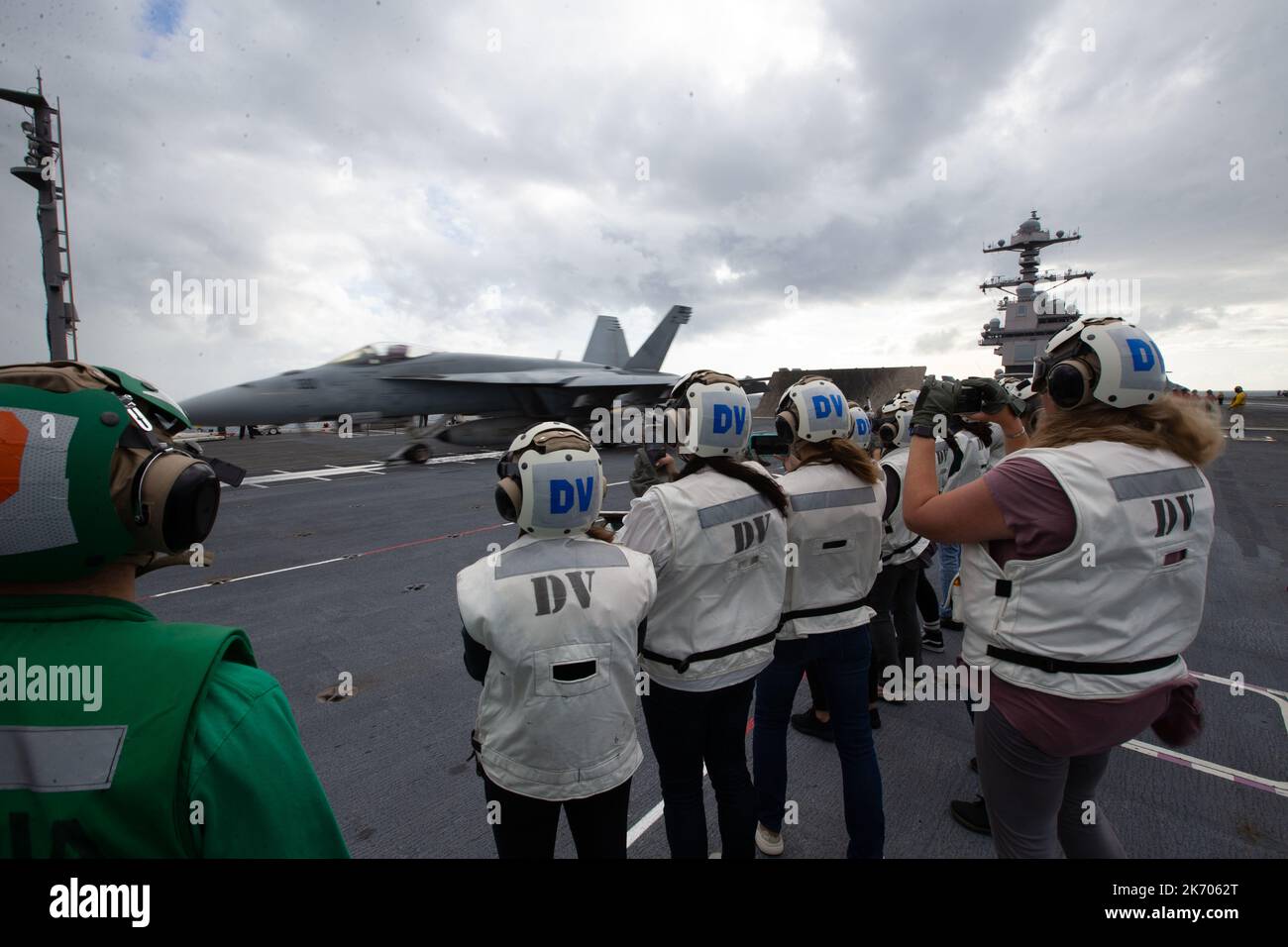 Educators, first responders and business owners observe flight ...