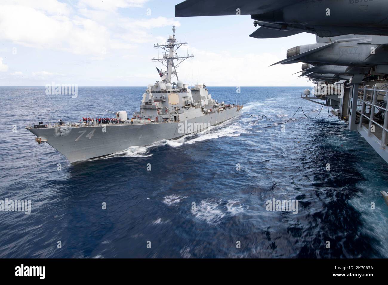Sailors assigned to the Arleigh Burke-class guided-missile destroyer ...