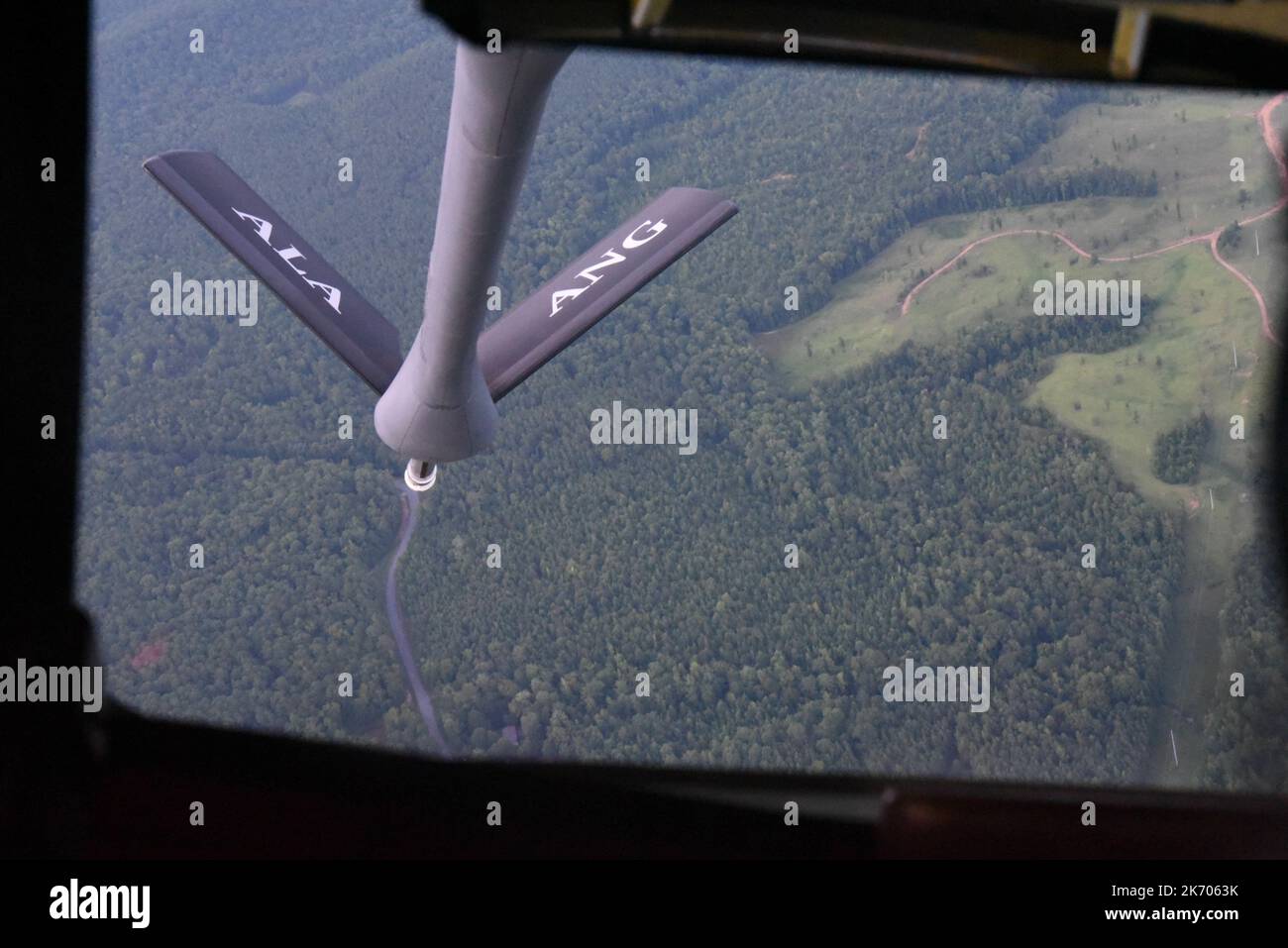 Members of the 117th Air Refueling Wing fly over the 2022 World Games ...