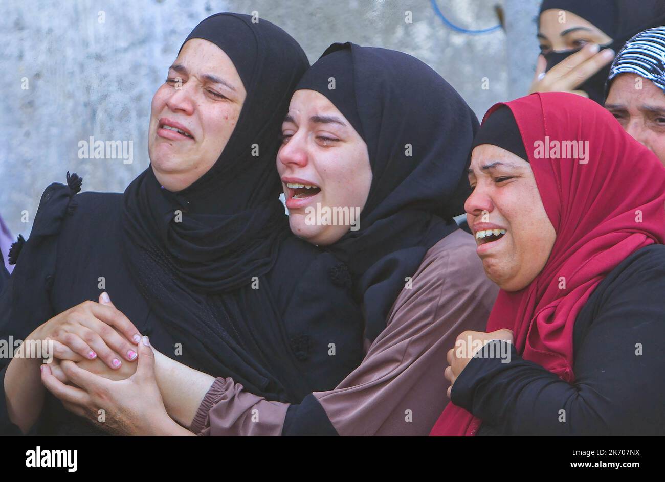 Salfit Palestine 16th Oct 2022 Relatives Of The 30 Year Old