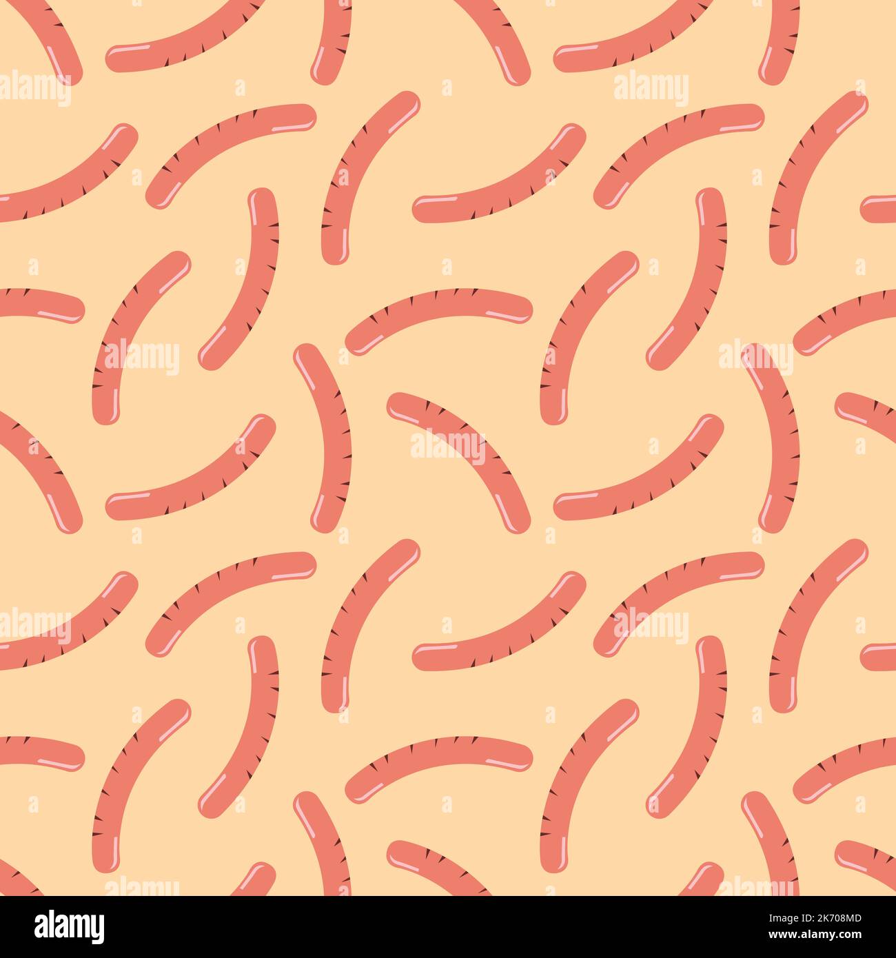 Seamless pattern with sausages.Vector illustration Stock Vector Image ...