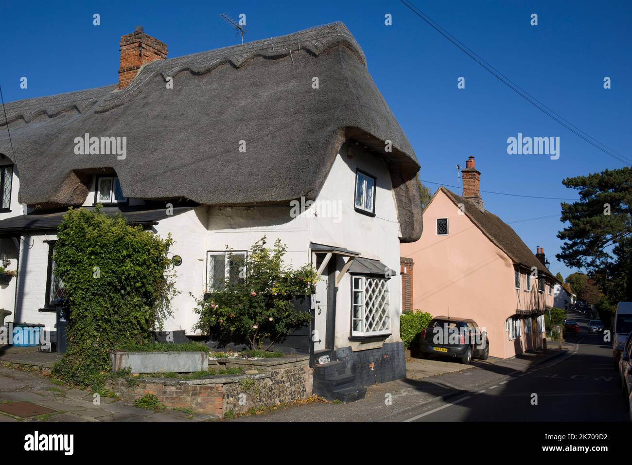Thatched Cottage Much Hadham Hertfordshire Stock Photo - Alamy