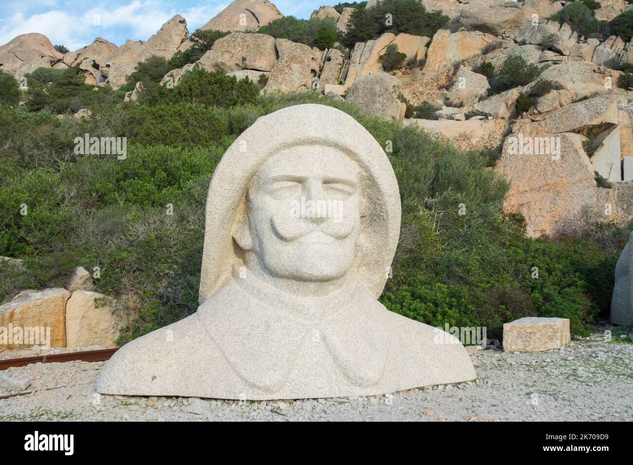 Statua di Ciano, isola Santo Stefano, Arcipelago di La Maddalena ...