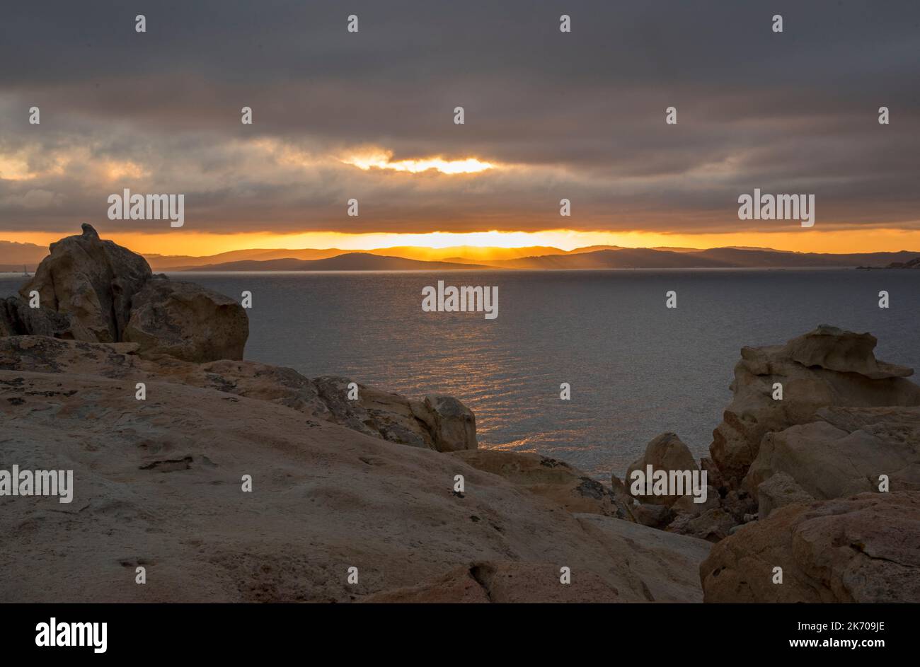 Tramonto nell'Arcipelago di La Maddalena, Sardegna Stock Photo - Alamy