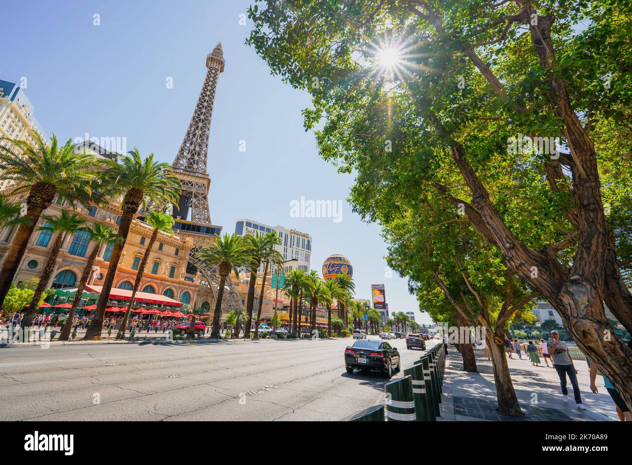 Las Vegas, Nevada, USA - October 1, 2021 Las Vegas Paris Hotel and ...