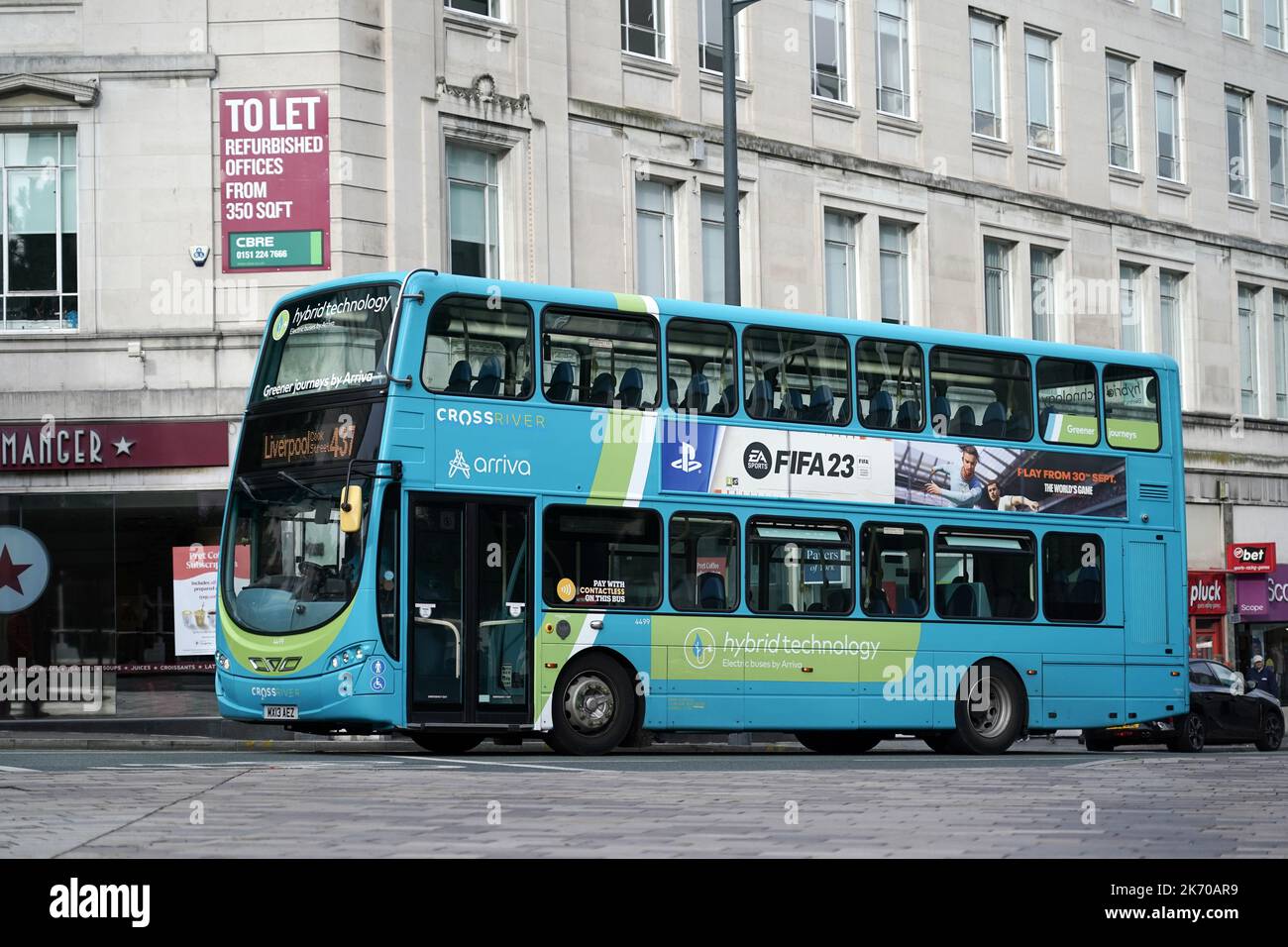 Arriva 437 Bus in Liverpool City Centre Stock Photo - Alamy
