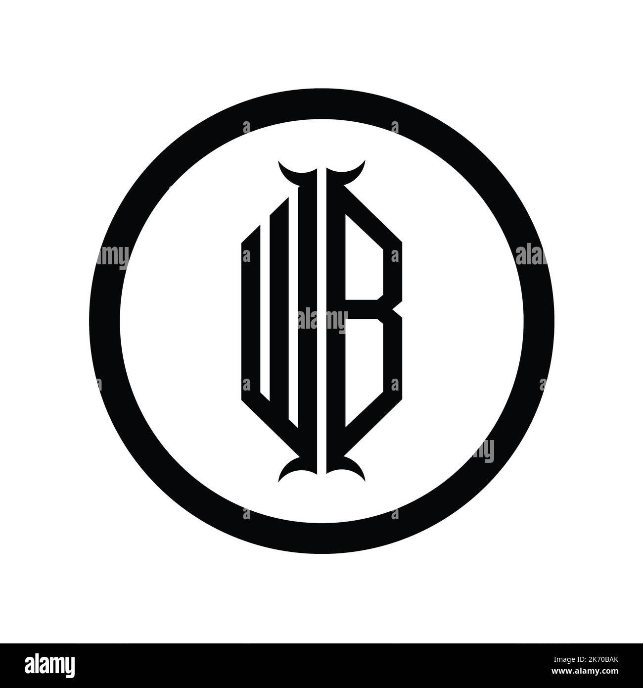 Initial letter b and w hi-res stock photography and images - Alamy