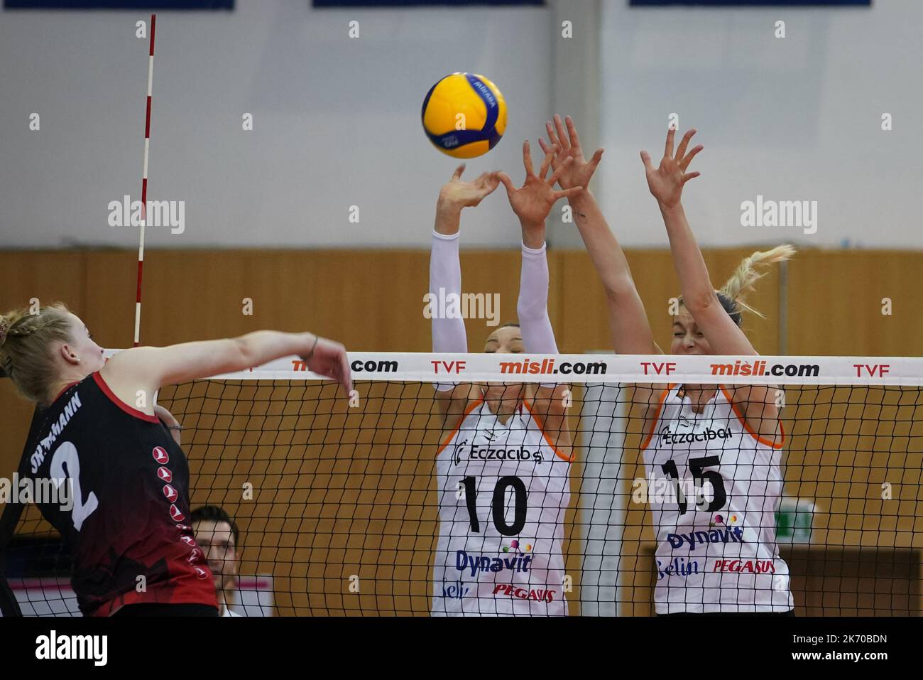 ISTANBUL, TURKEY - MAY 03, 2022: Maja Ognjenovic and Laura Heyrman in ...