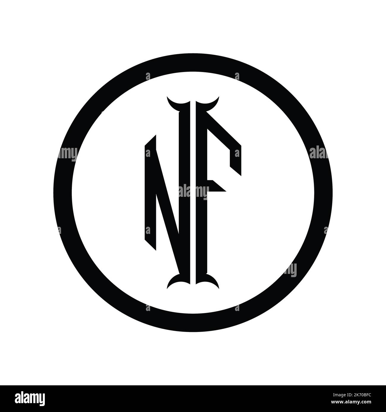 FN Logo monogram letter with hexagon horn shape design template Stock ... FN Logo monogram letter with hexagon horn shape design template Stock ...
