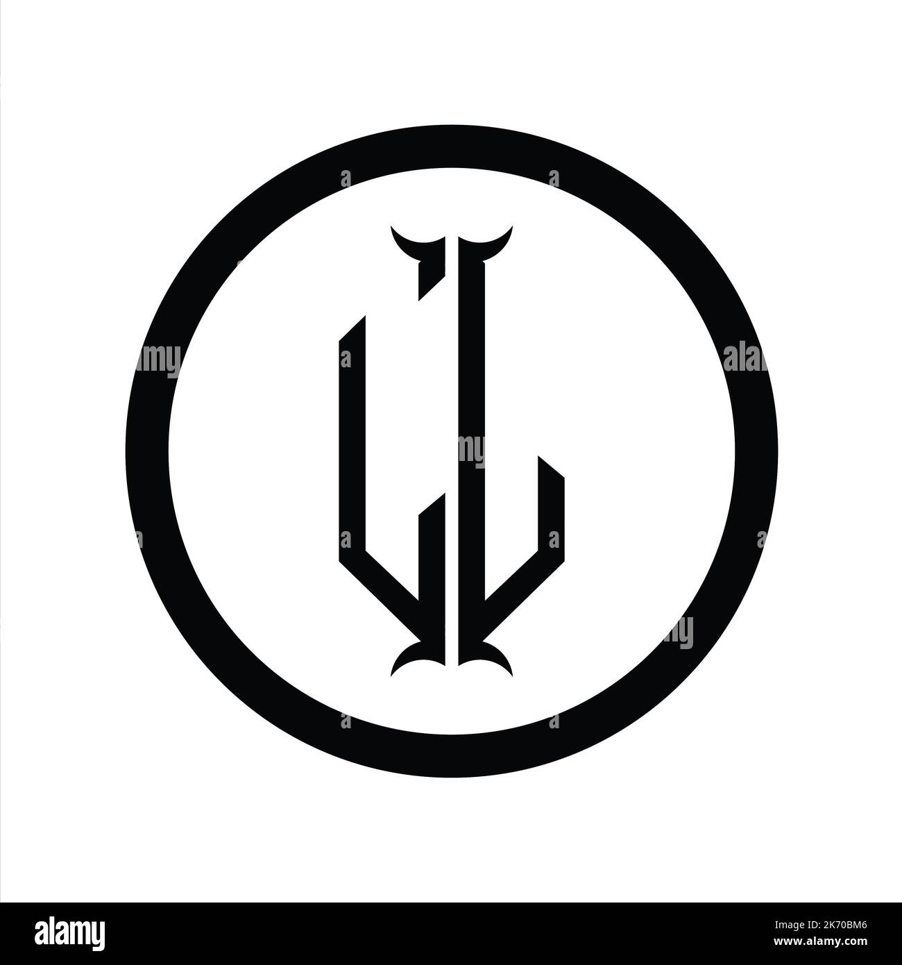 Ll modern logo hi-res stock photography and images - Alamy
