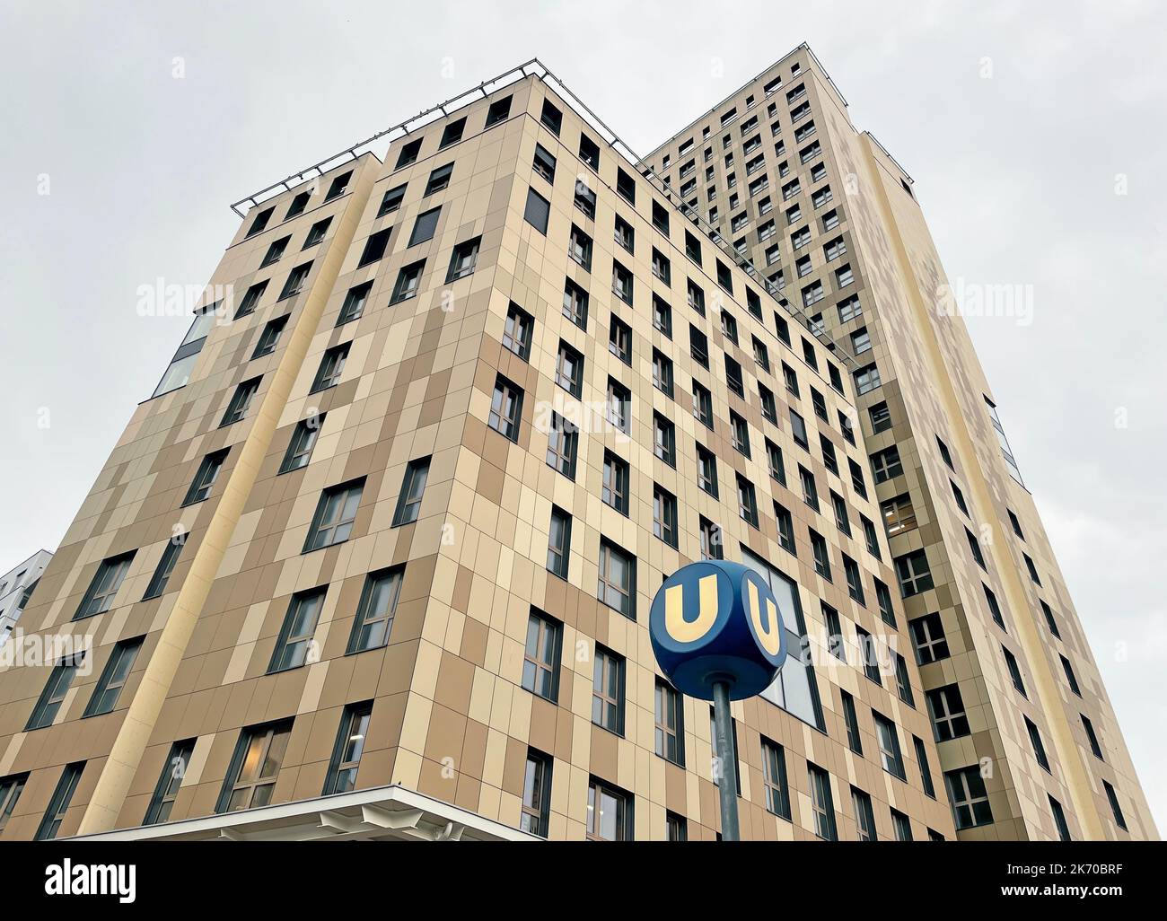 Vienna Austria Aug.16 2020, The HoHo wooden apartment tower at the new ...