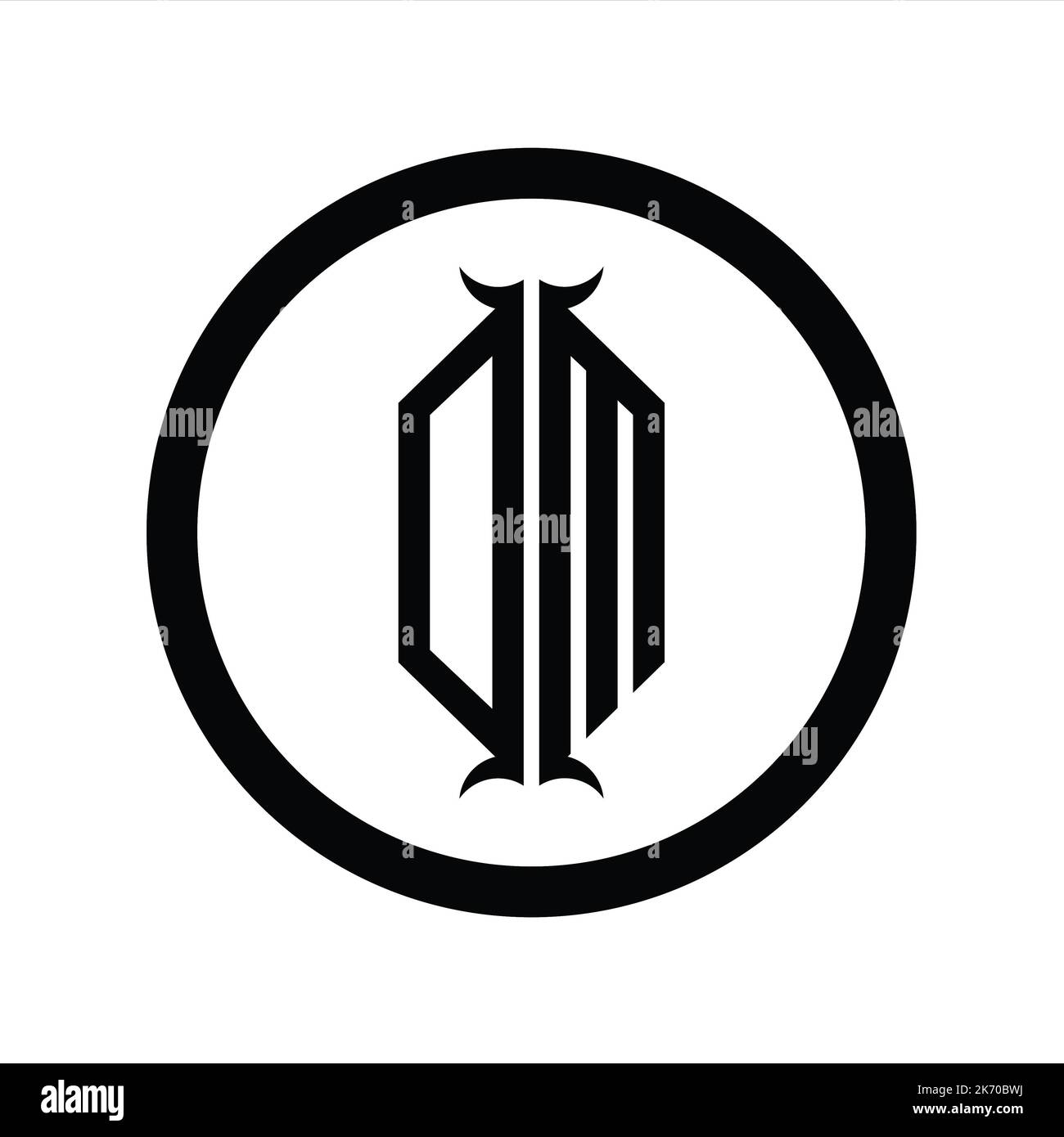 MD Logo monogram letter with hexagon horn shape design template Stock ... MD Logo monogram letter with hexagon horn shape design template Stock ...