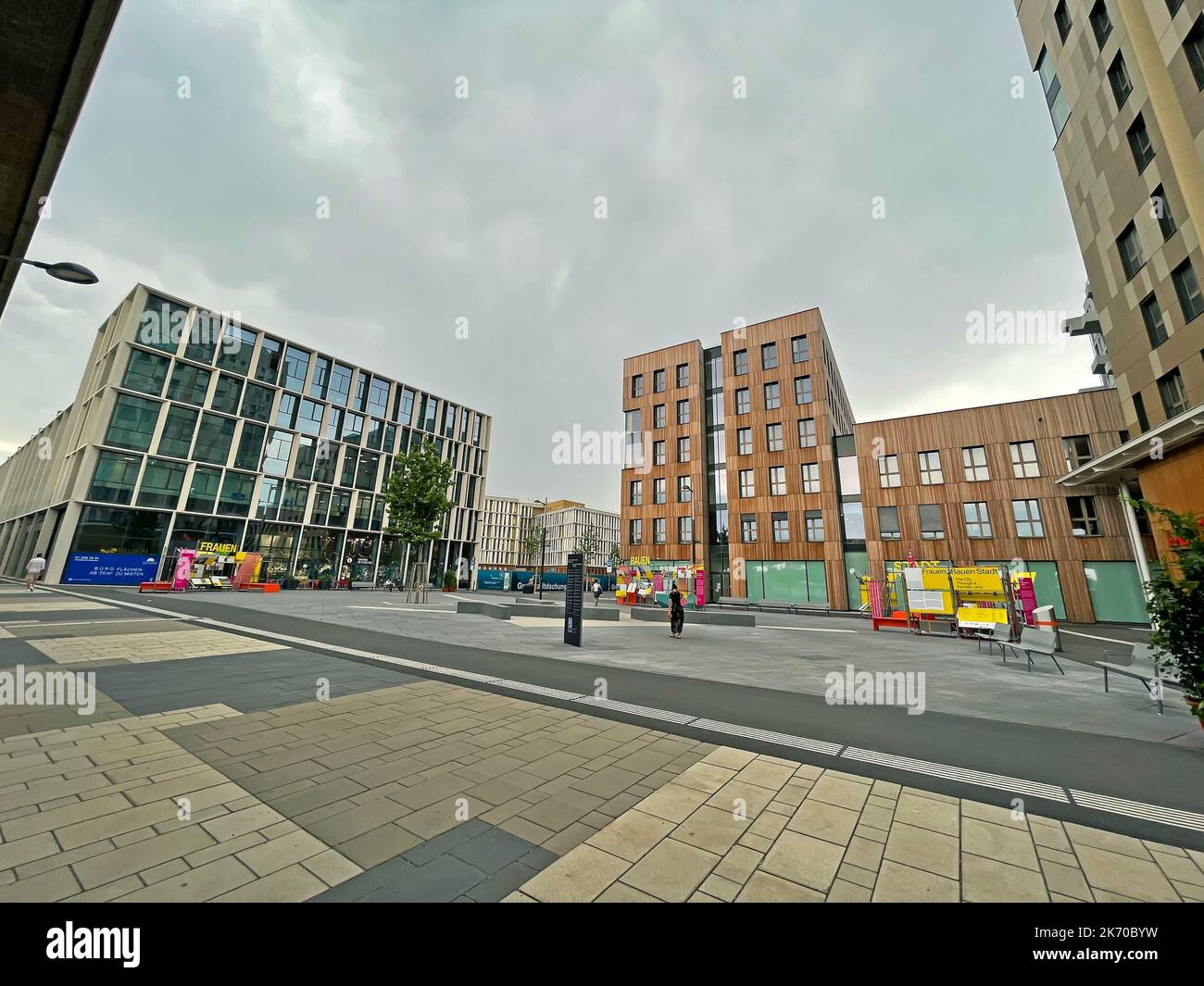 Vienna Austria Aug.16 2020, The HoHo wooden apartment tower at the new ...