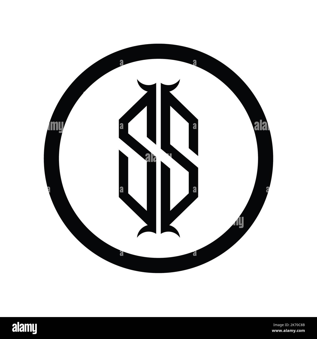 SS Logo monogram letter with hexagon horn shape design template Stock ... SS Logo monogram letter with hexagon horn shape design template Stock ...