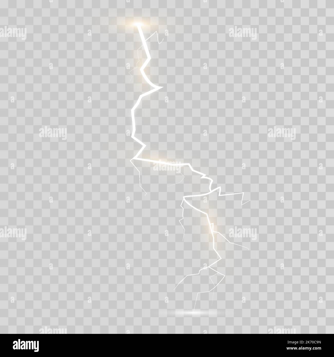 A set of Magic lightning and bright lighting effects. Vector ...