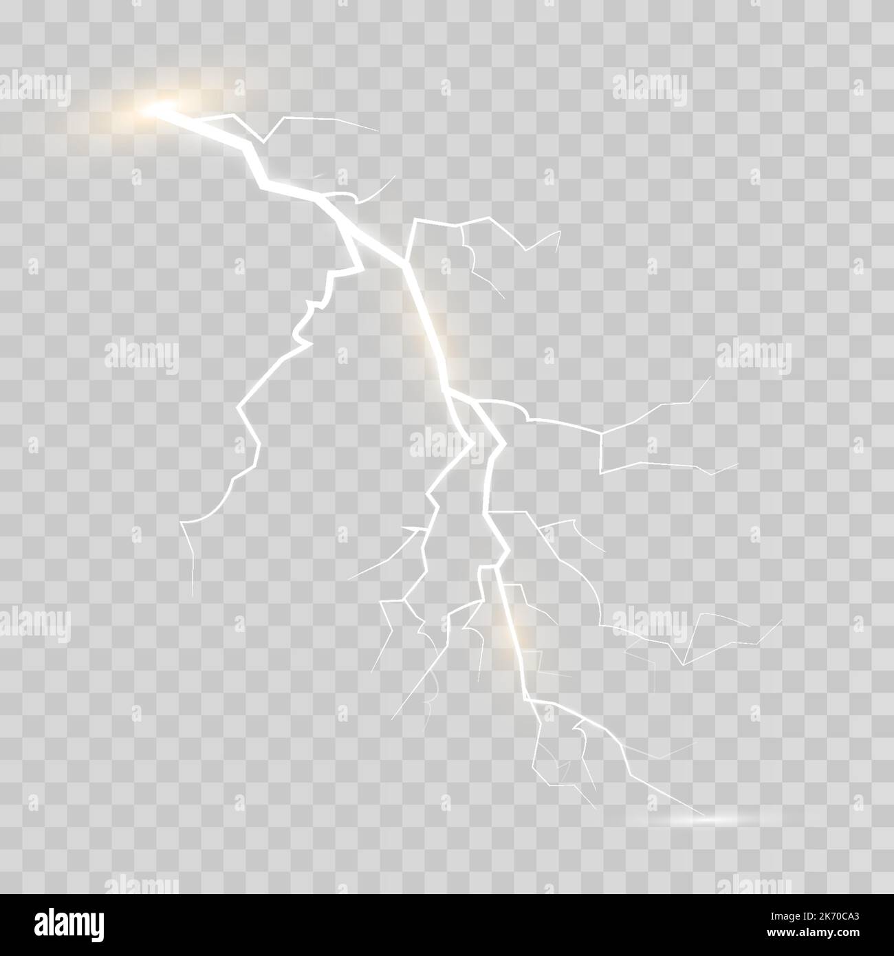 A set of Magic lightning and bright lighting effects. Vector ...