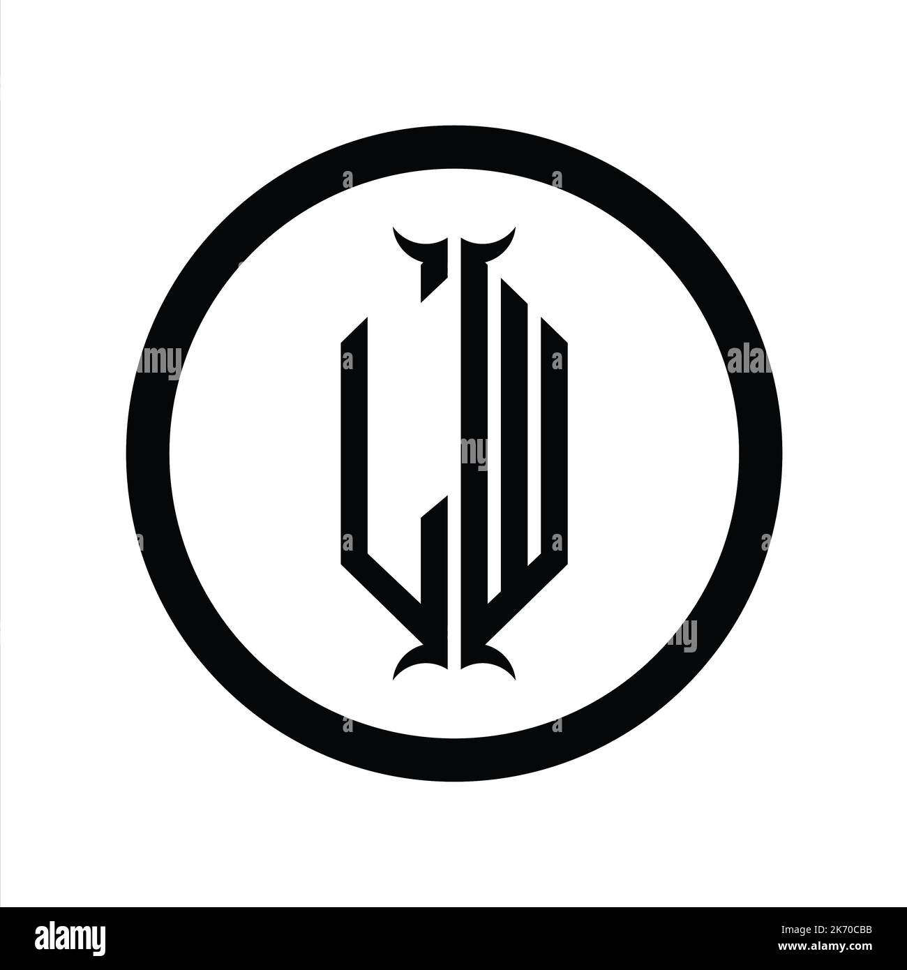 WL Logo monogram letter with hexagon horn shape design template Stock ... WL Logo monogram letter with hexagon horn shape design template Stock ...