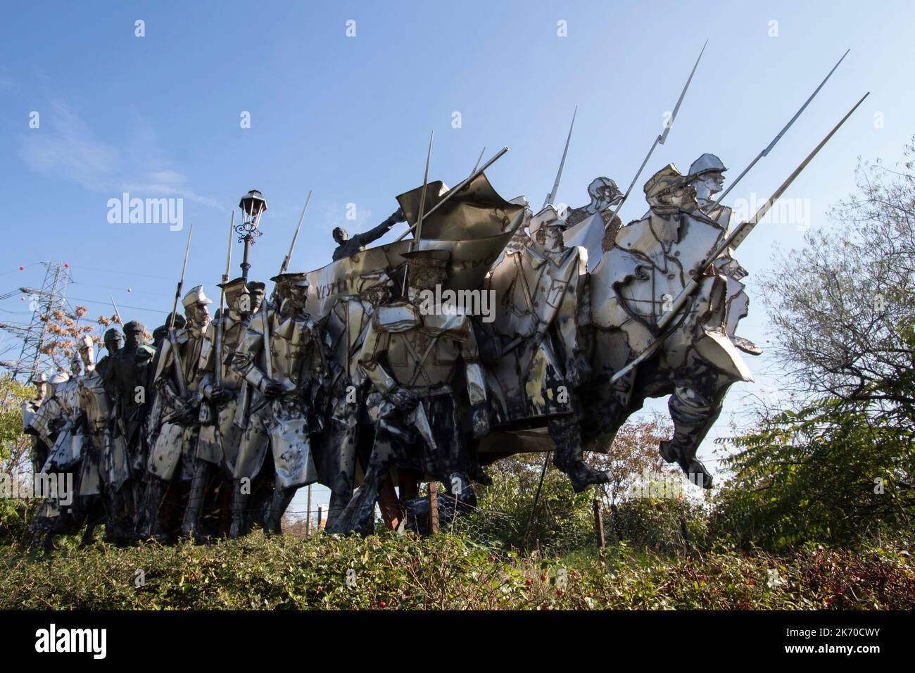 The Bela Kun Memorial in Memento Park an open-air museum dedicated to ...