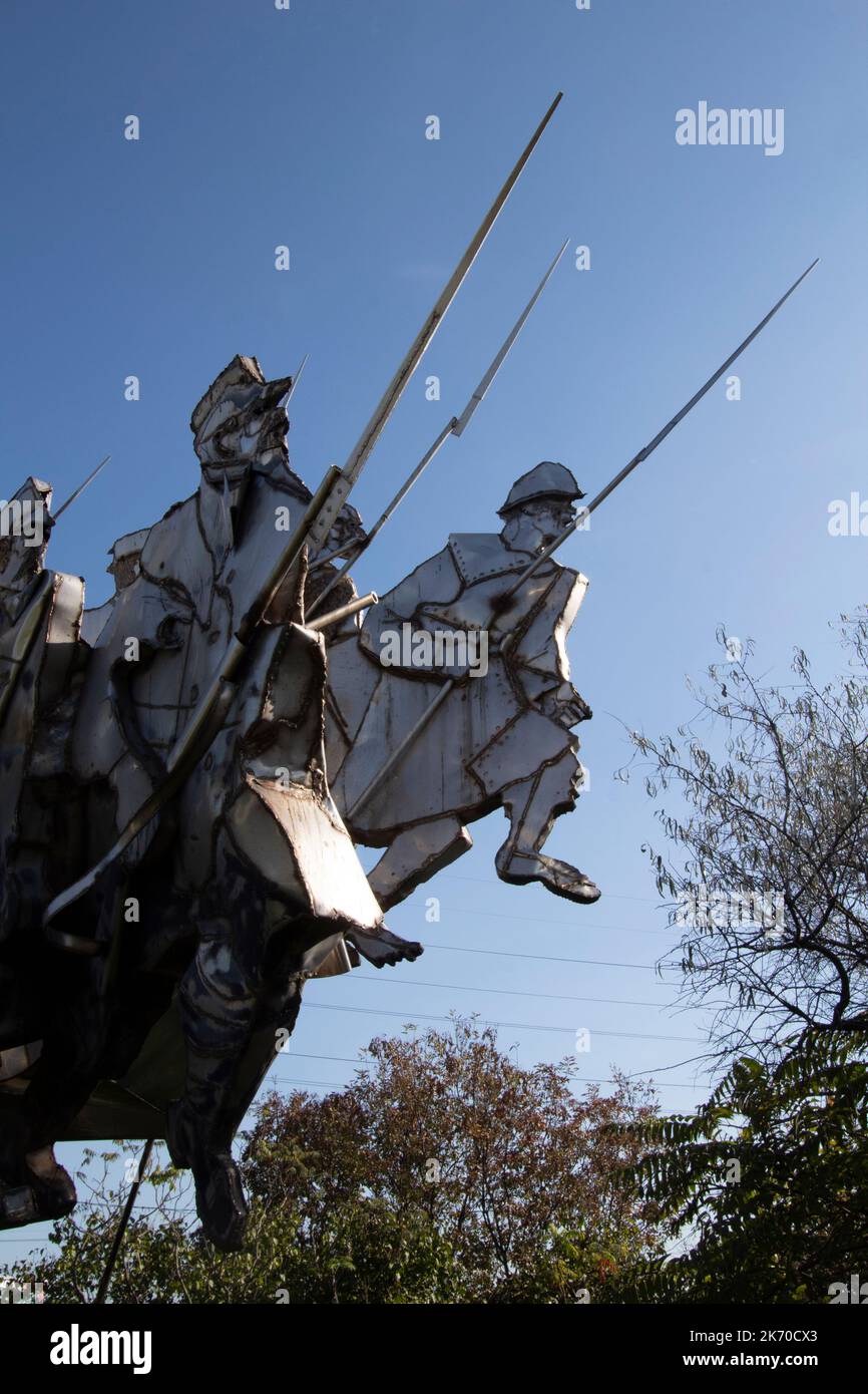 The Bela Kun Memorial in Memento Park an open-air museum dedicated to ...