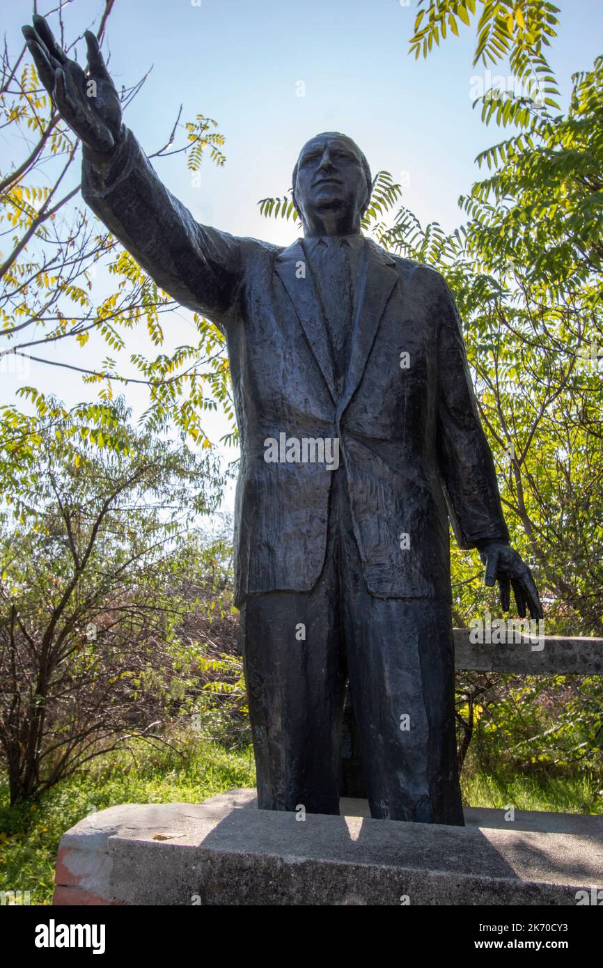 Statue of a communist leader Memento Park an open-air museum dedicated ...