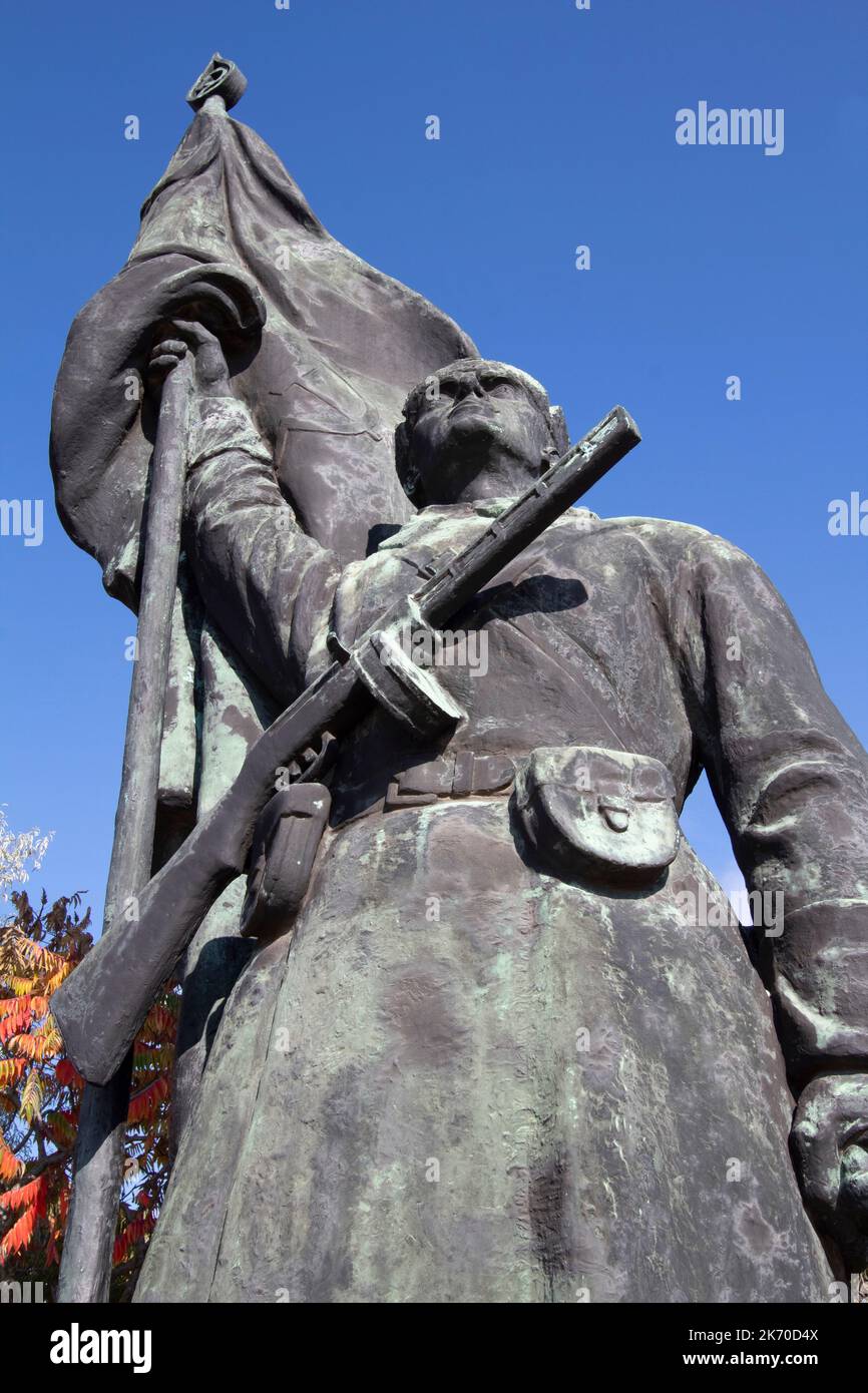 Liberation Monument in Memento Park an open-air museum dedicated to ...