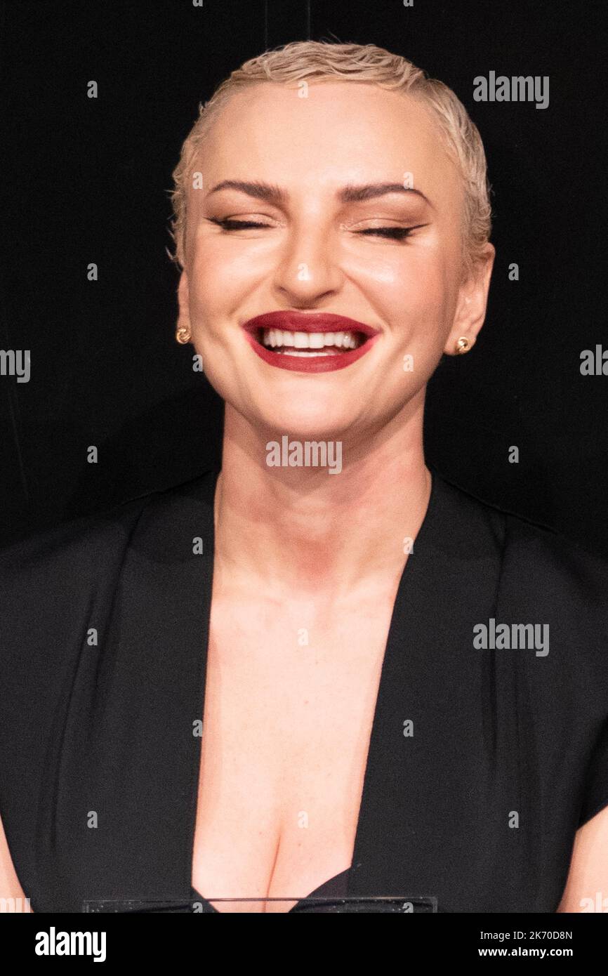 Rome, Italy, October 16, 2022 - Arisa attends at "Women in Cinema Award ...