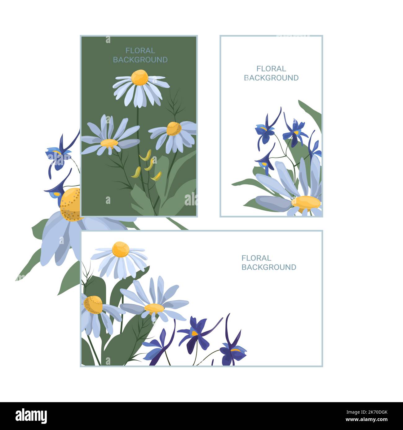 Floral artistic backgrounds for greeting and invitation cards ...
