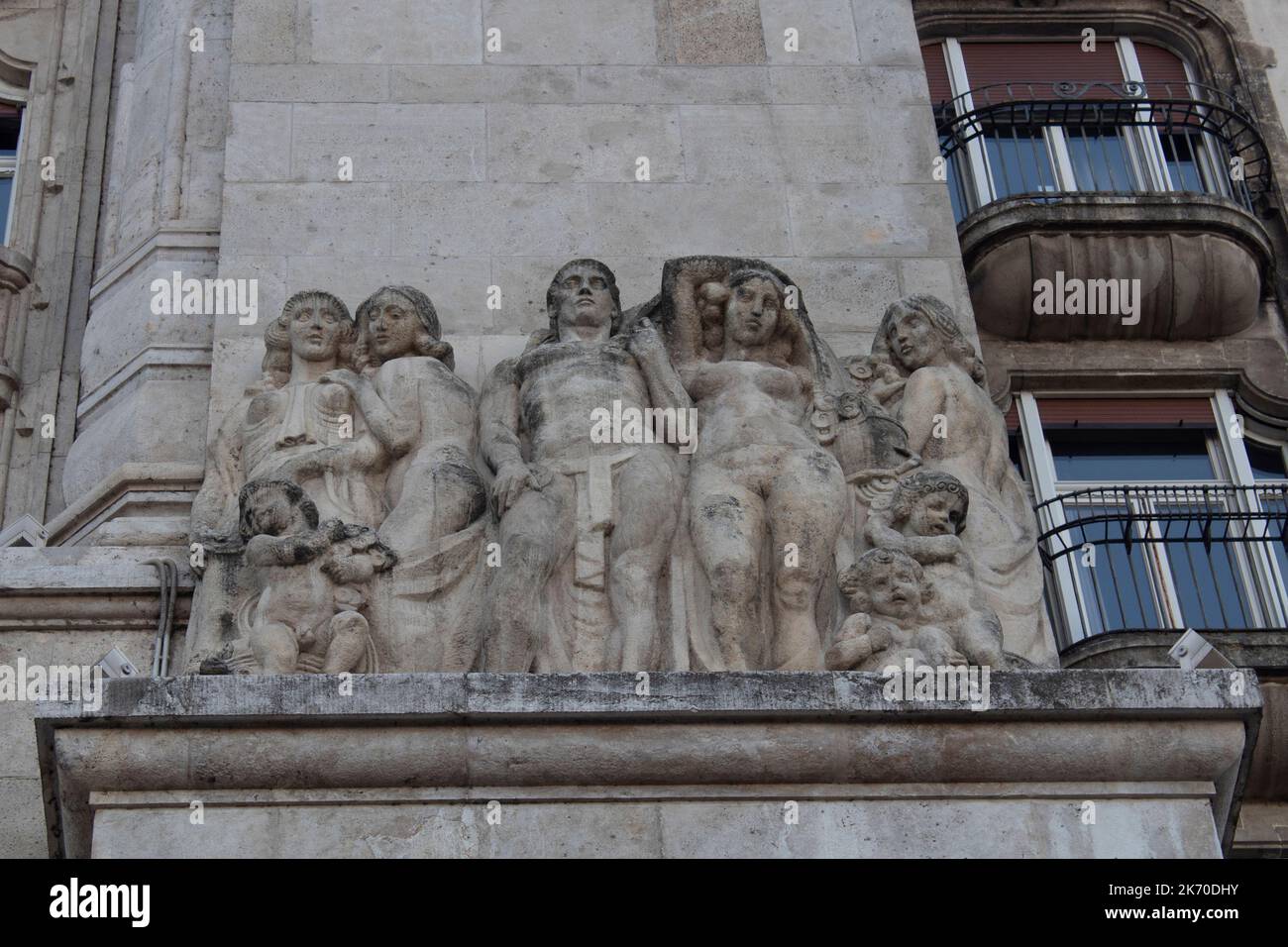 The Hotel Gellért, an Art Nouveau hotel on the right river of Danube in ...