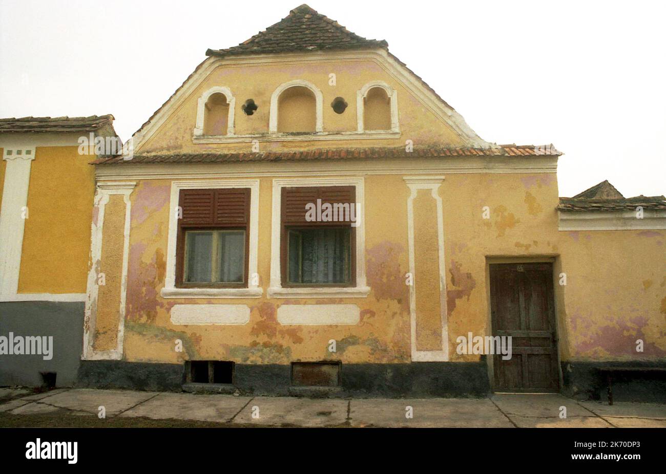 Cața village, Brasov County, Romania, approx. 2000. Traditional Saxon ...