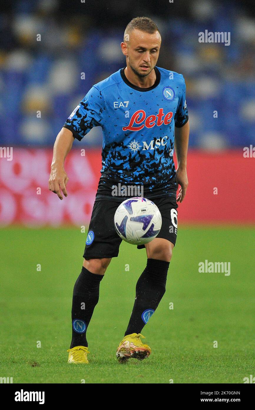 Naples, Italy. 16th Oct, 2022. Stanislav Lobotka player of Napoli, during the match serieA ...
