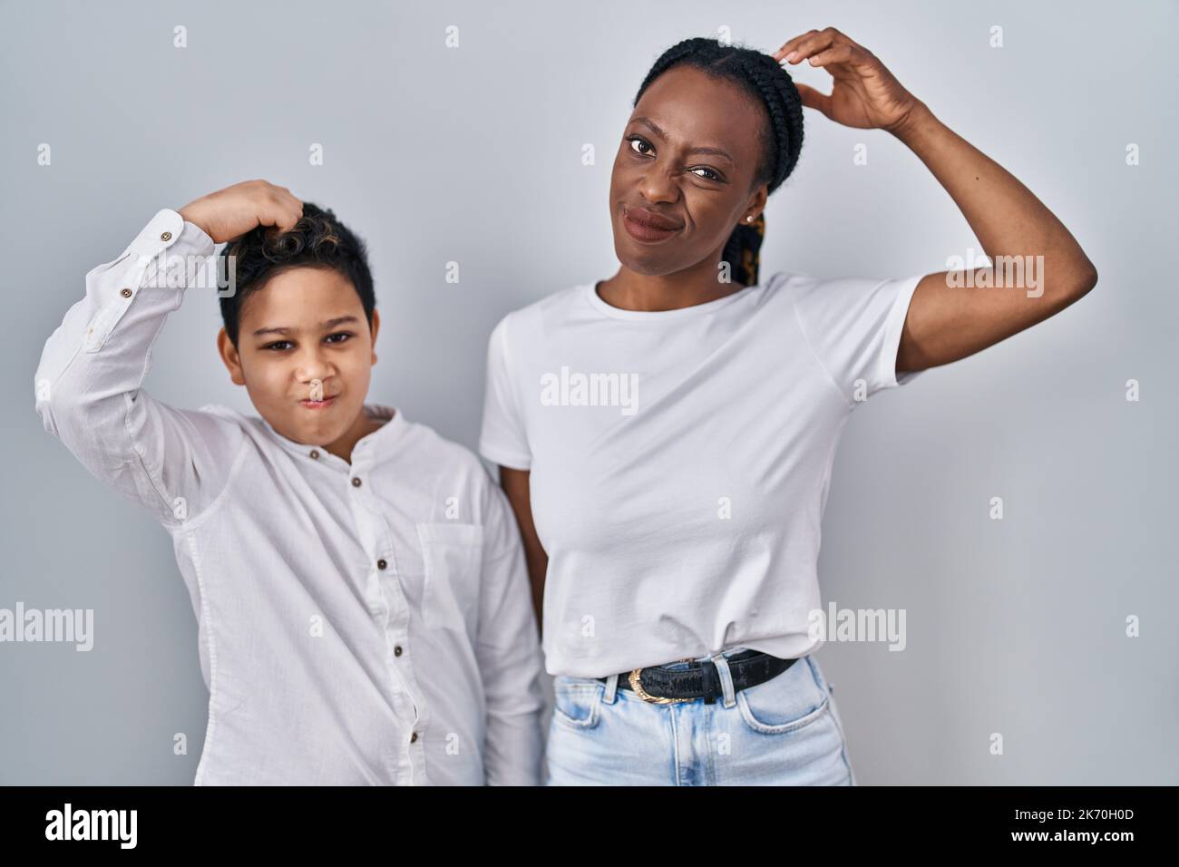 Young mother son thoughtful hi-res stock photography and images - Alamy