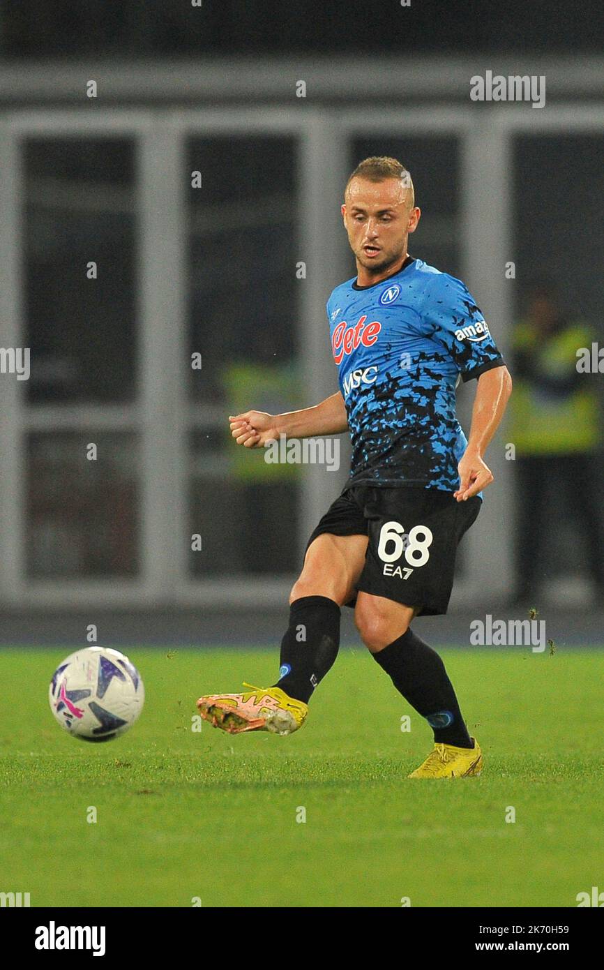 Naples, Italy. 16th Oct, 2022. Stanislav Lobotka player of Napoli ...