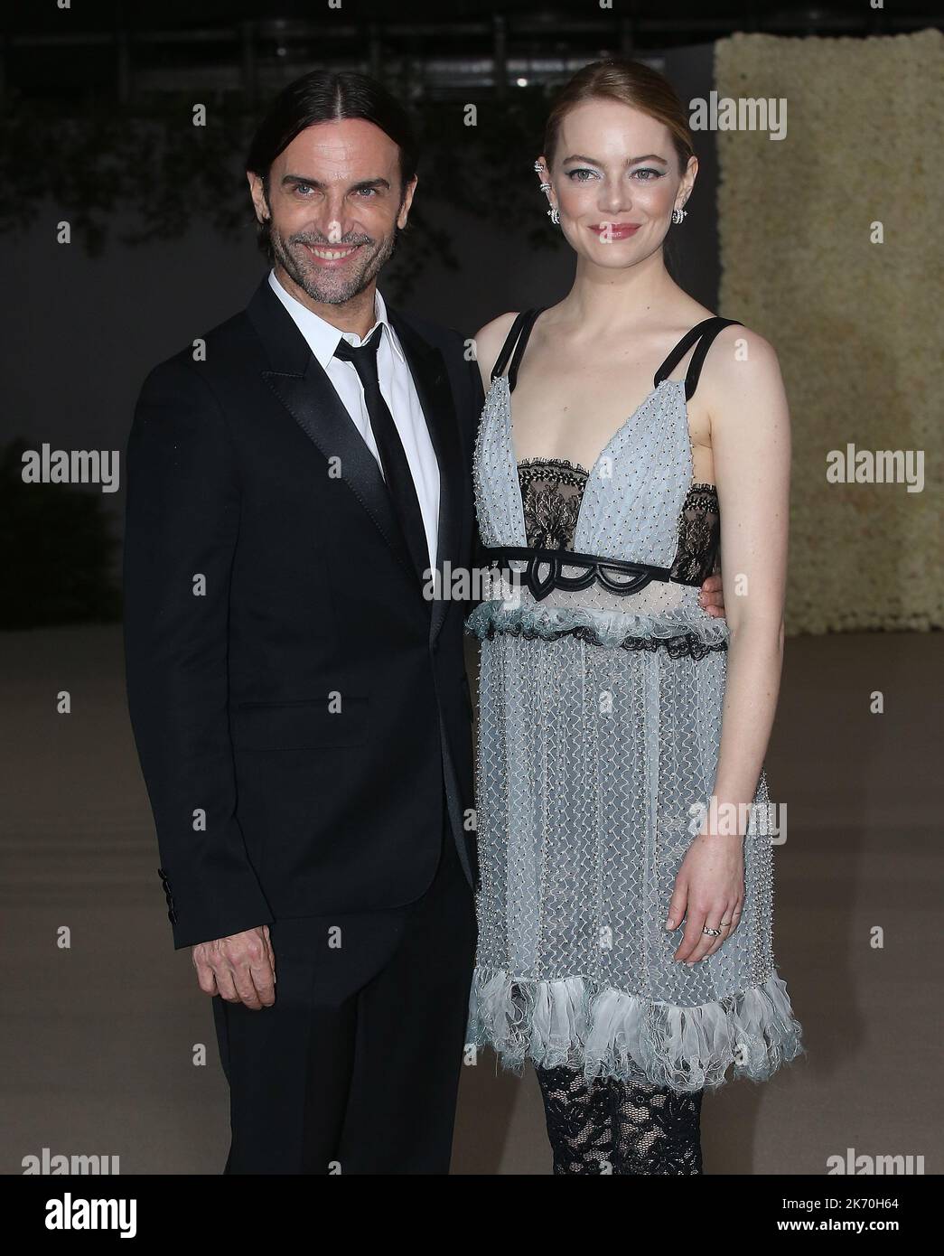 Los Angeles, USA. 15th Oct, 2022. Nicolas Ghesquière and Emma Stone ...