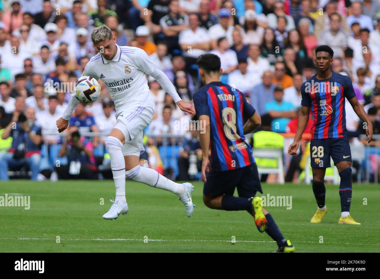 Real Madrid´s Federico Valverde in action during La Liga Match Day 9 ...
