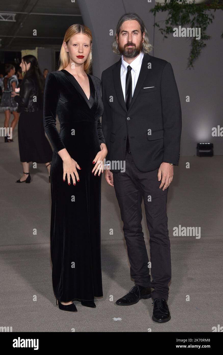 Los Angeles, USA. 15th Oct, 2022. Mia Goth and Ti West arriving at The ...