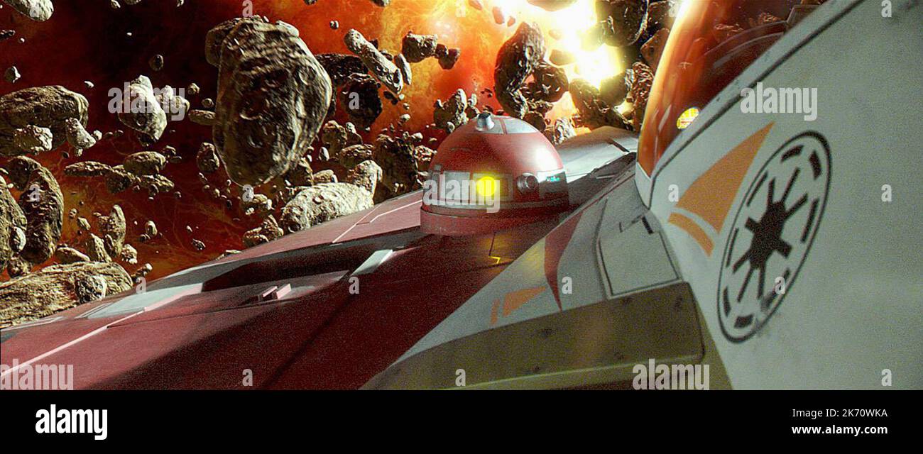 JEDI FIGHTER IN ASTEROID FIELD, STAR WARS: EPISODE II - ATTACK OF THE ...