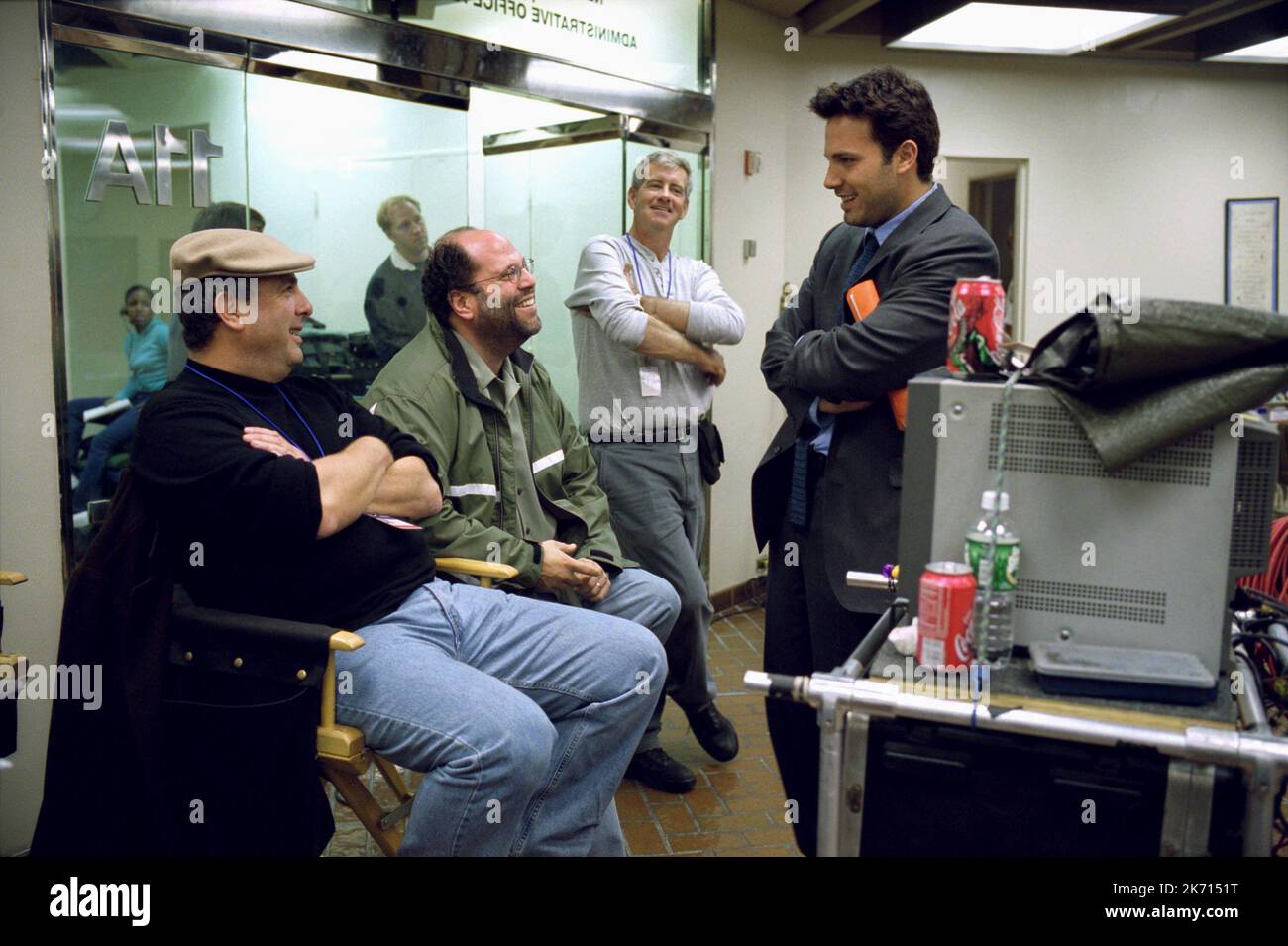 ROGER MICHELL, SCOTT RUDIN, BEN AFFLECK, CHANGING LANES, 2002 Stock ...