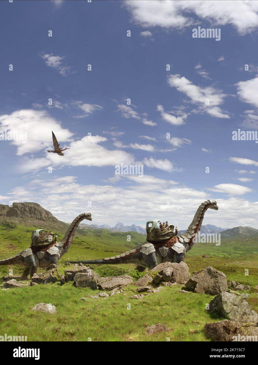BRANCHIOSAURUS , DINOTOPIA, 2002 Stock Photo - Alamy