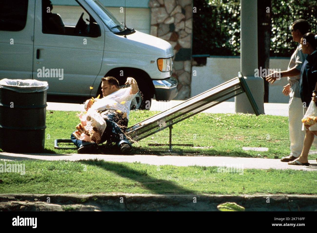 Man slips off park bench hi-res stock photography and images - Alamy