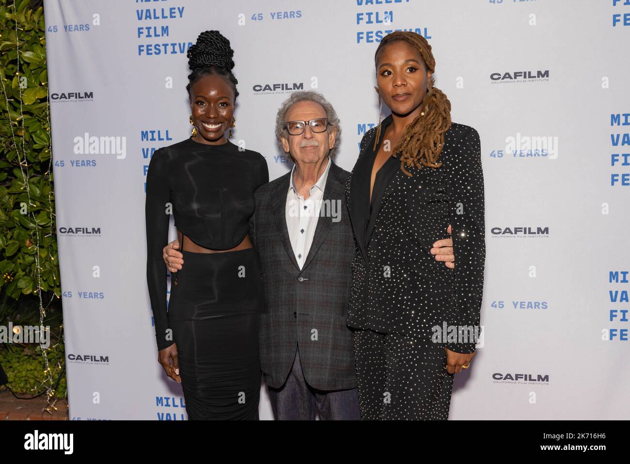Anna Diop, Mark Fishkin, Nikyatu Jusu arrive at the premiere of "Nanny ...